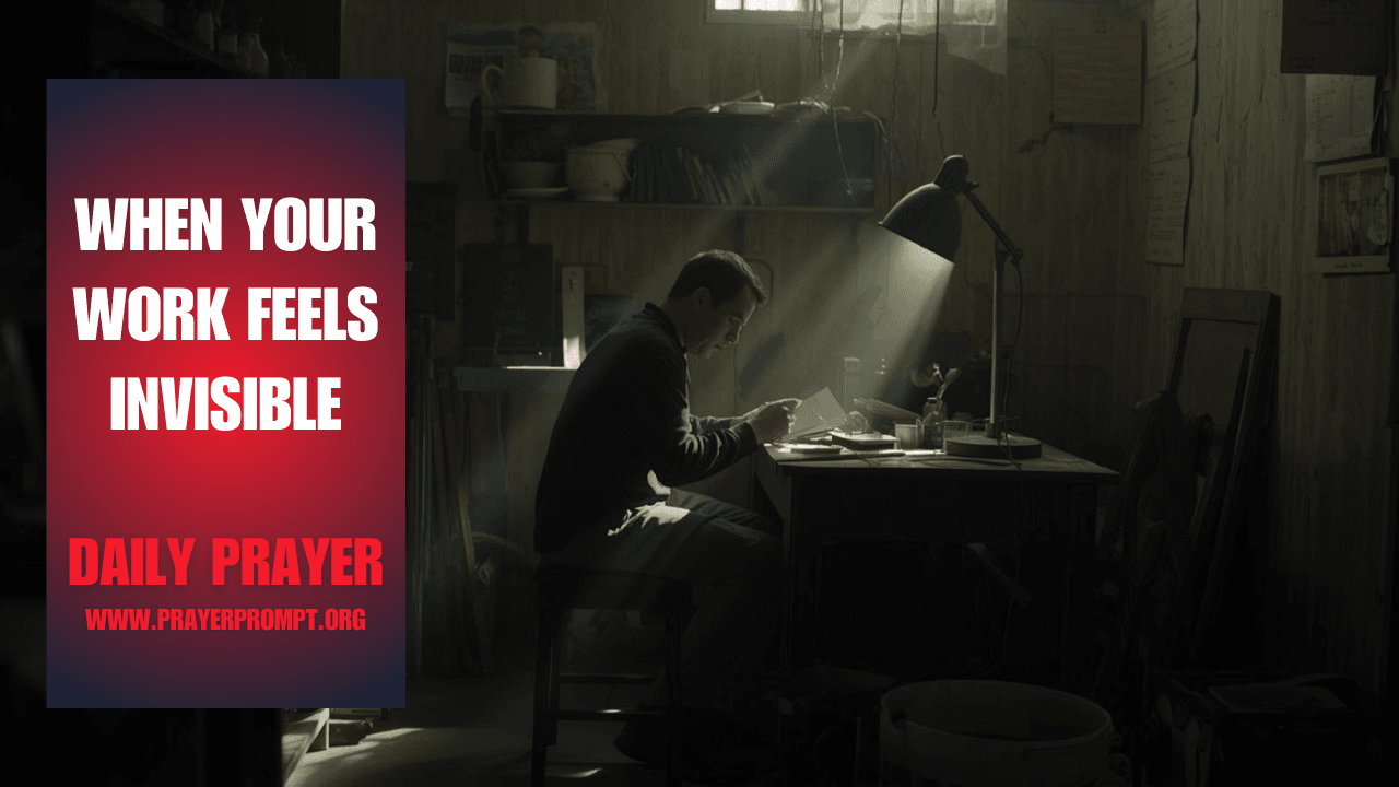 Daily Prayer for January 15 2026: Work as Worship