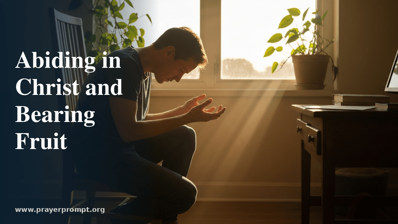 Daily Prayer for June 15, 2026: Abiding in Christ | PrayerPrompt